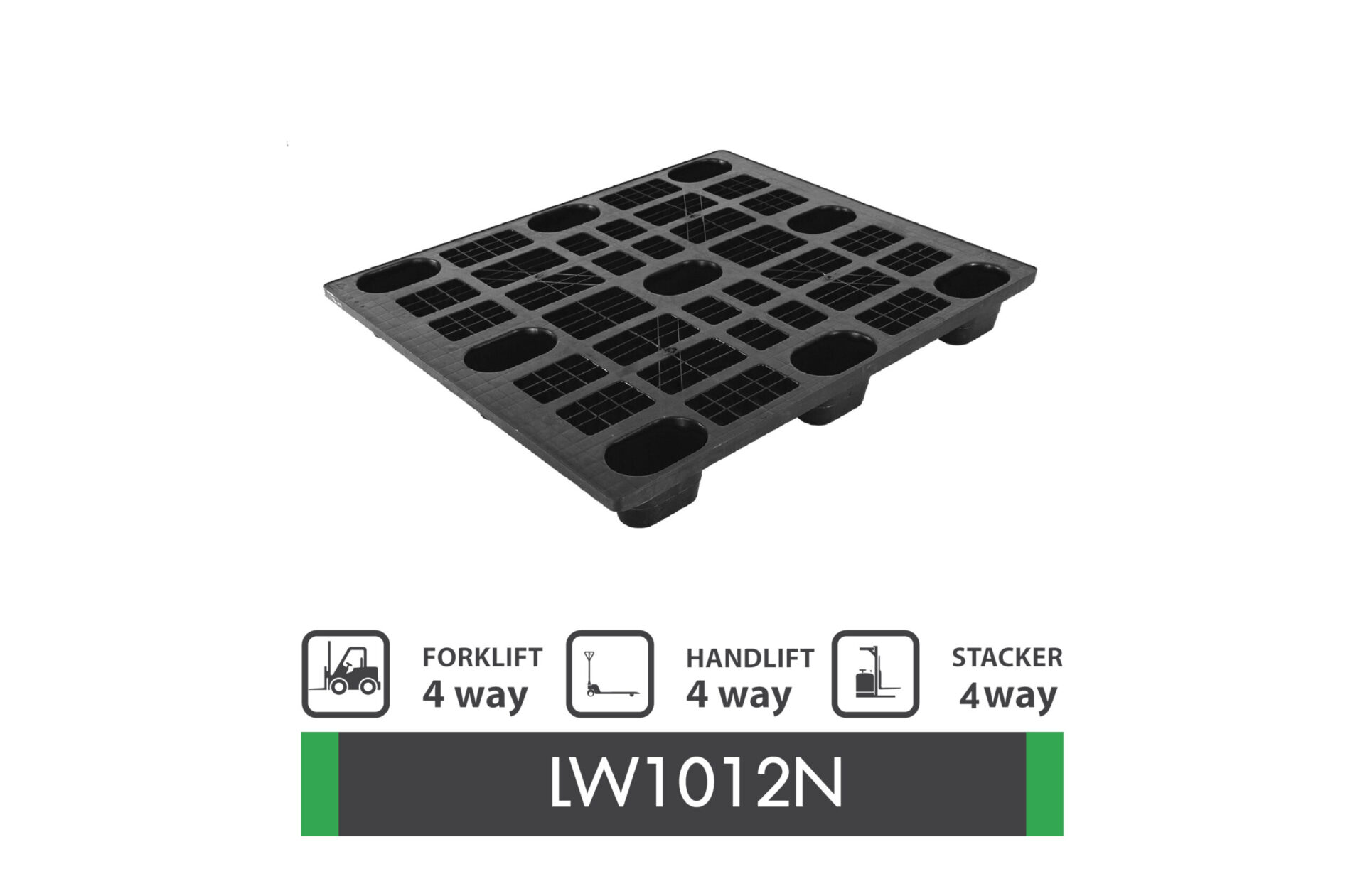 พาเลทพลาสติก รุ่น : LW1012N ขนาด 1000x1200x130 Mm.